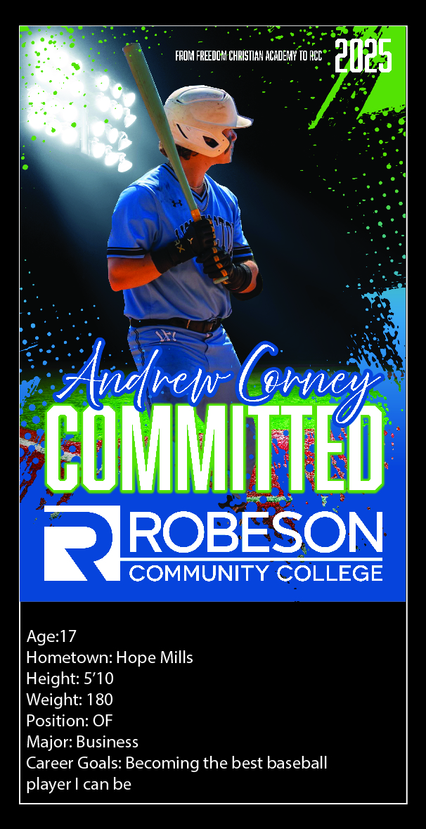 Corney becomes 4th player to commit to RCC’s Baseball Team | Robeson ...