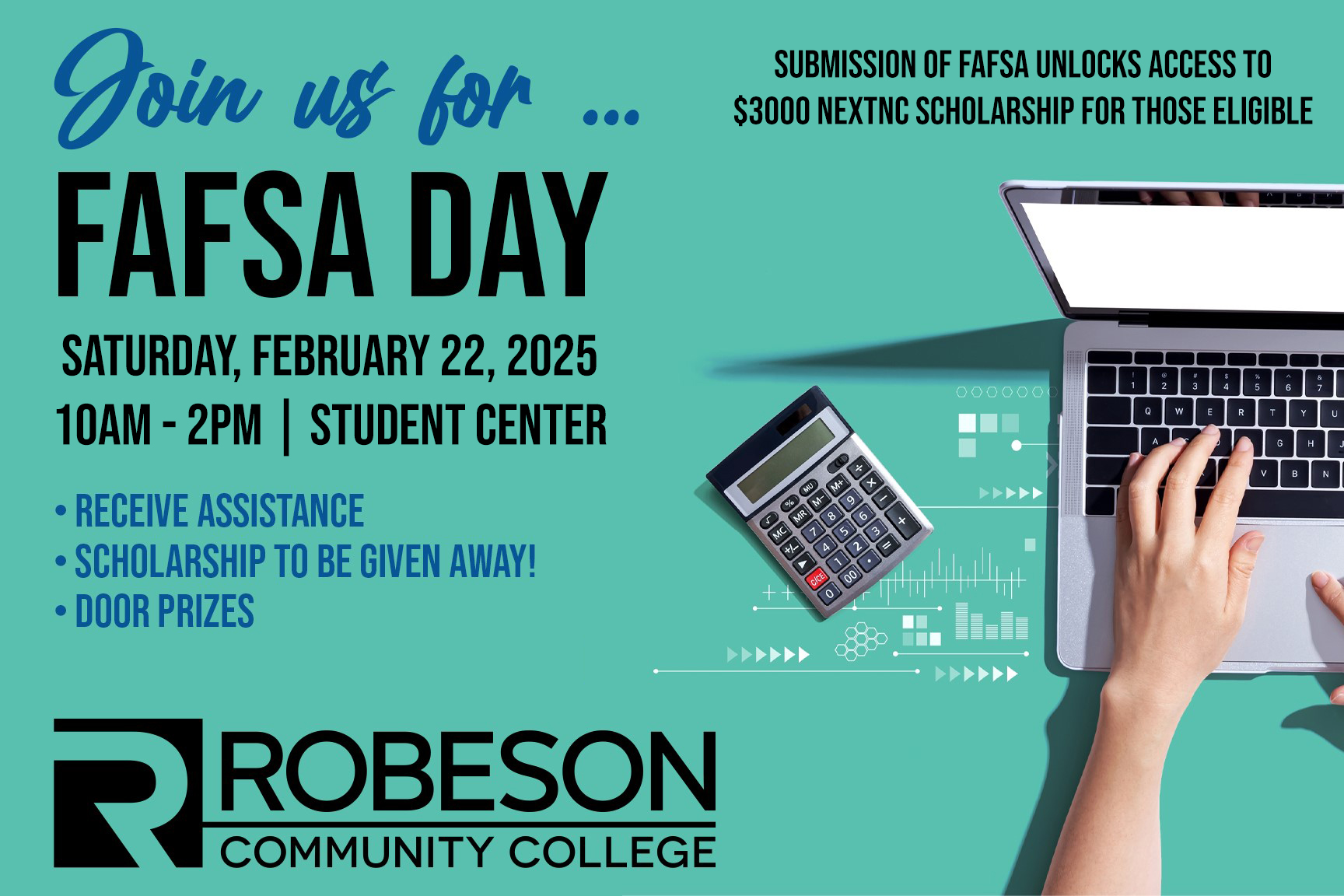 FAFSA Day is February 22 at RCC, $500 scholarship, laptop to be given ...