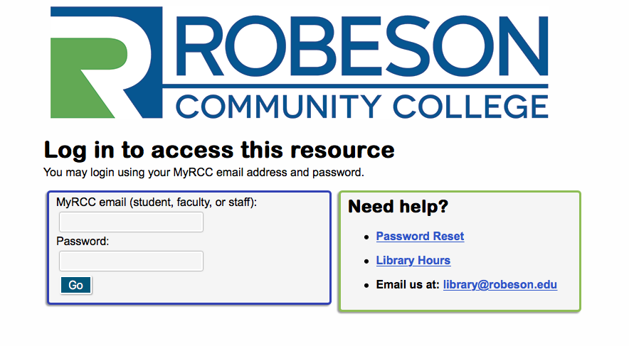 Off-campus connecting | Robeson Community College : Robeson Community ...