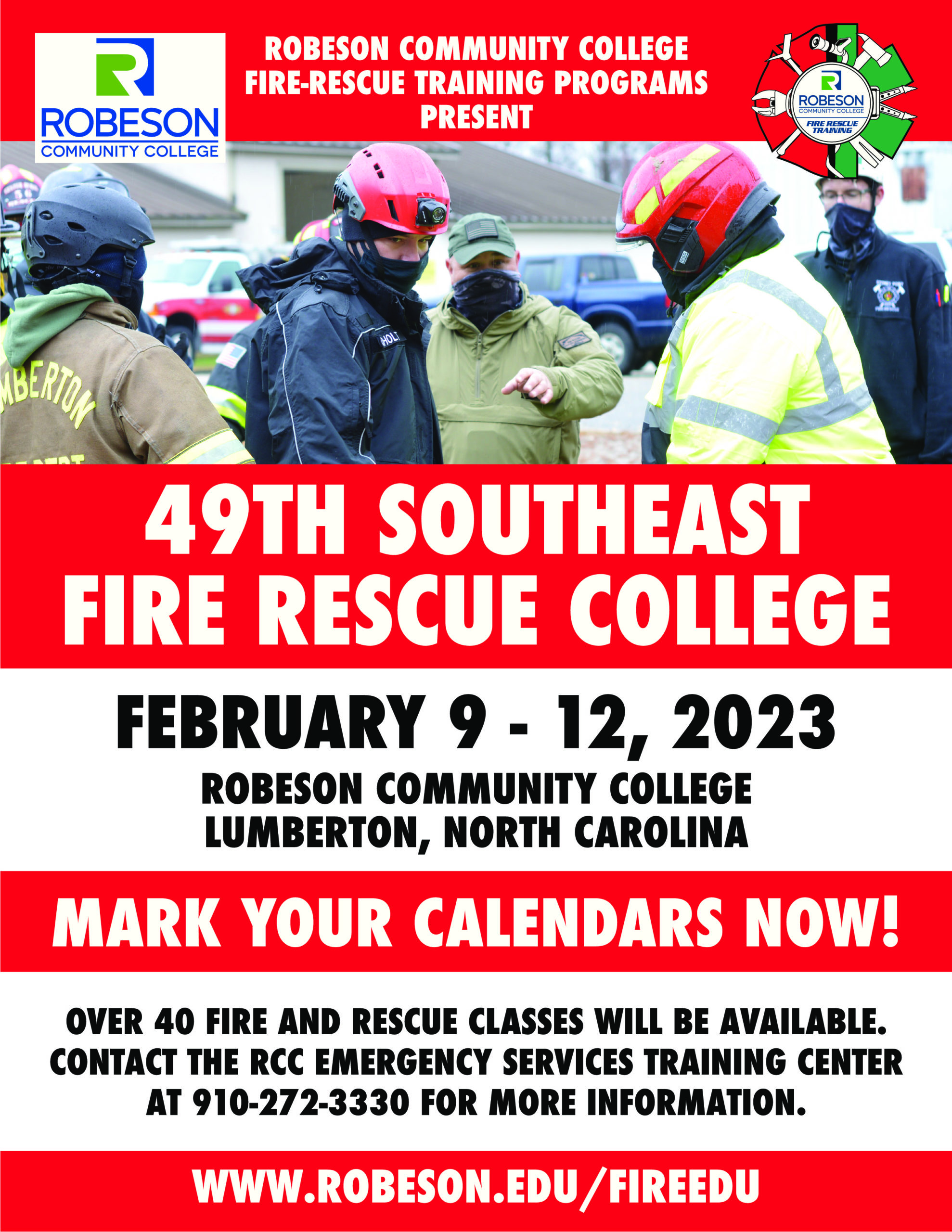 Southeast Fire Rescue College | Robeson Community College : Robeson ...