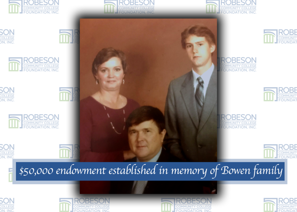 $50,000 endowment established at RCC in honor of Bowen Family | Robeson ...