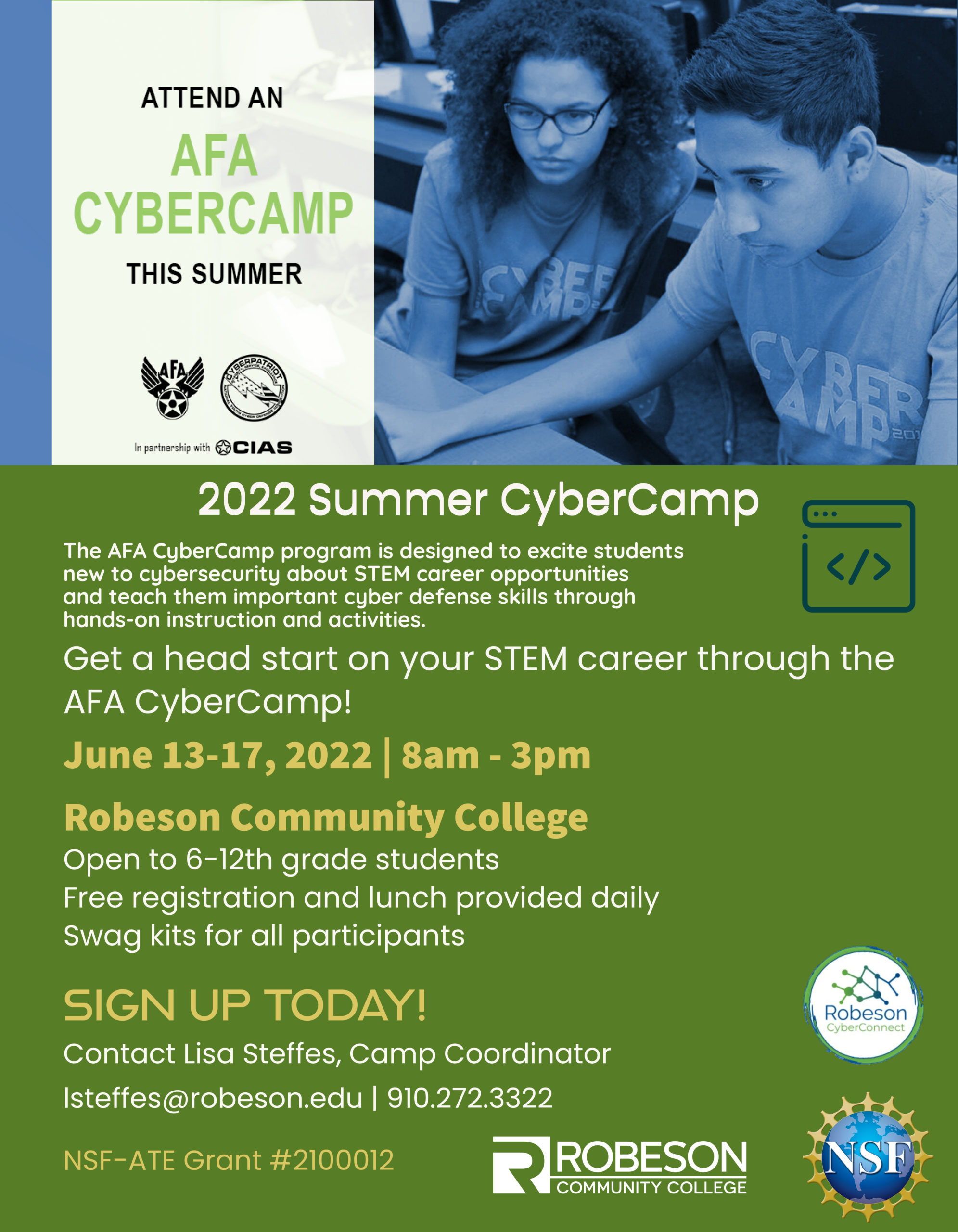 Summer 2022 CyberCamp at Robeson Community College | Robeson Community College : Robeson ...