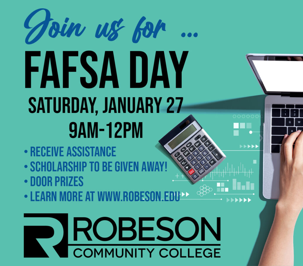 Win awesome prizes and more at RCC’s FAFSA Day – This Saturday! | Robeson Community College ...