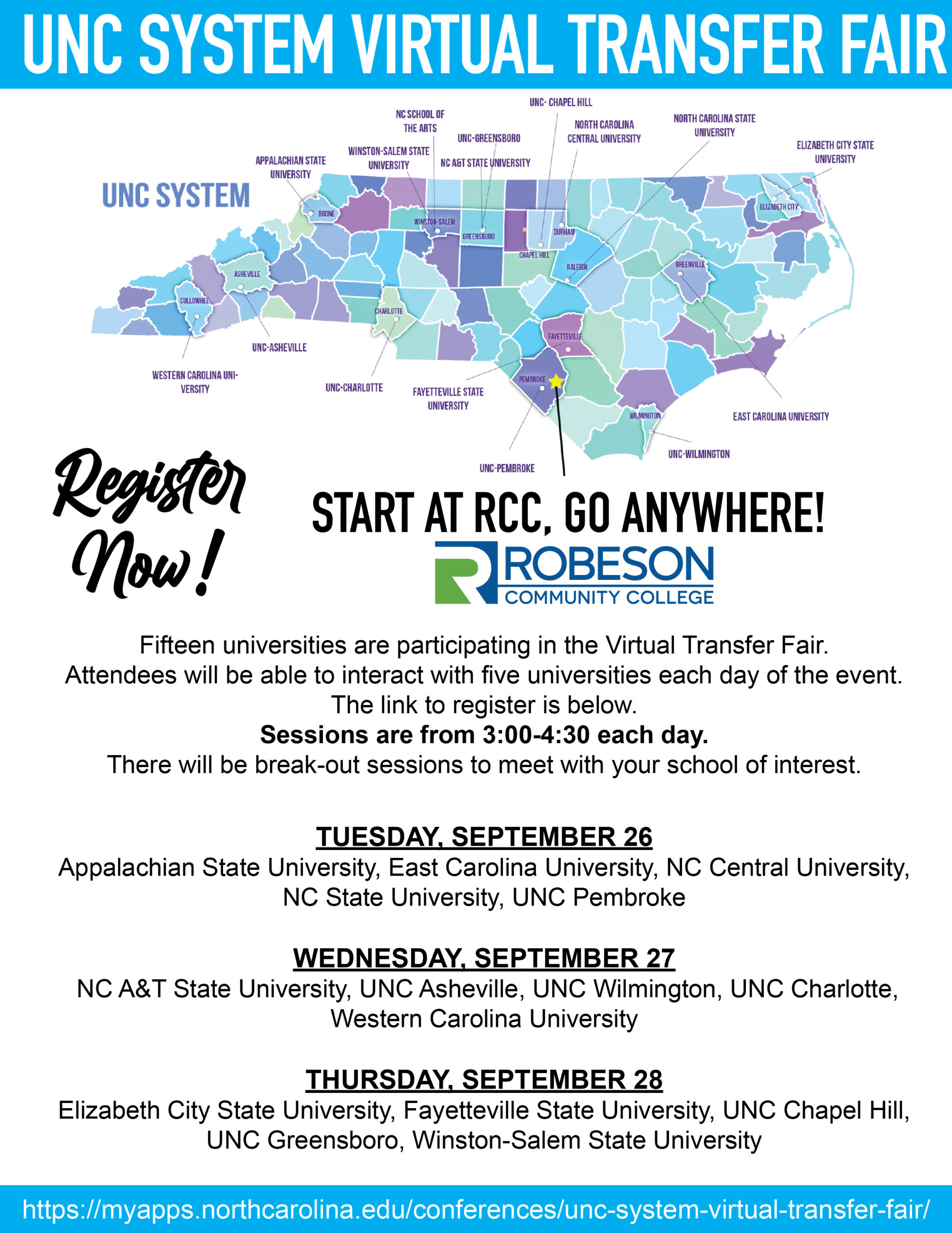 Virtual College Fair available for University Transfer students at RCC ...