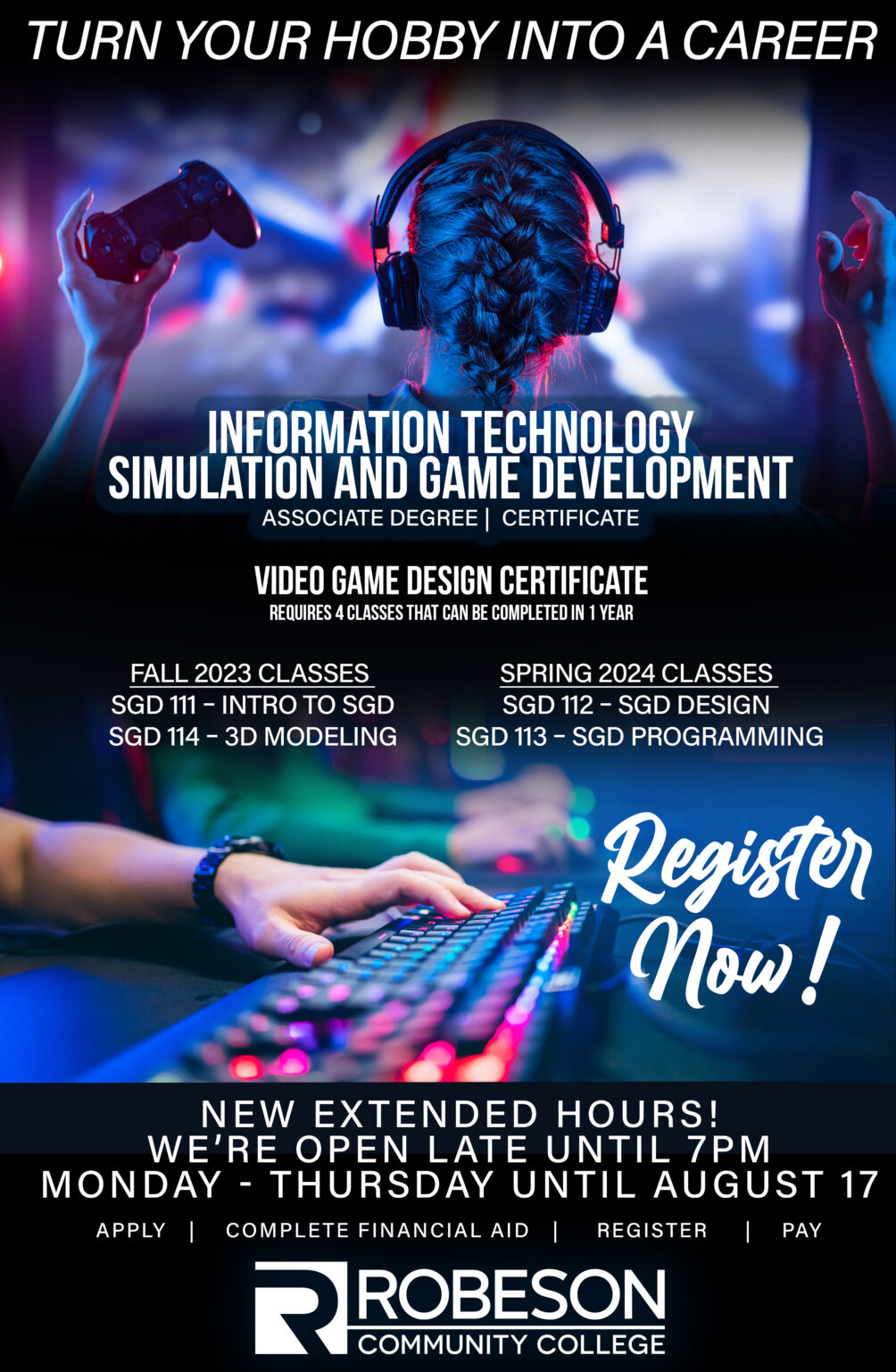 RCC’s Simulation and Game Development program teaches design, animation ...